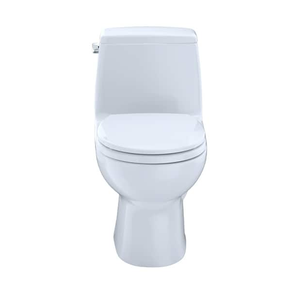 Toto UltraMax One-Piece Round Bowl 1.6 GPF Toilet, Colonial White - Bed ...