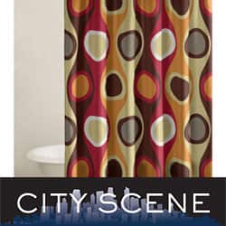 City Scene Retro Radar Red Shower Curtain - Bed Bath & Beyond - 4564758