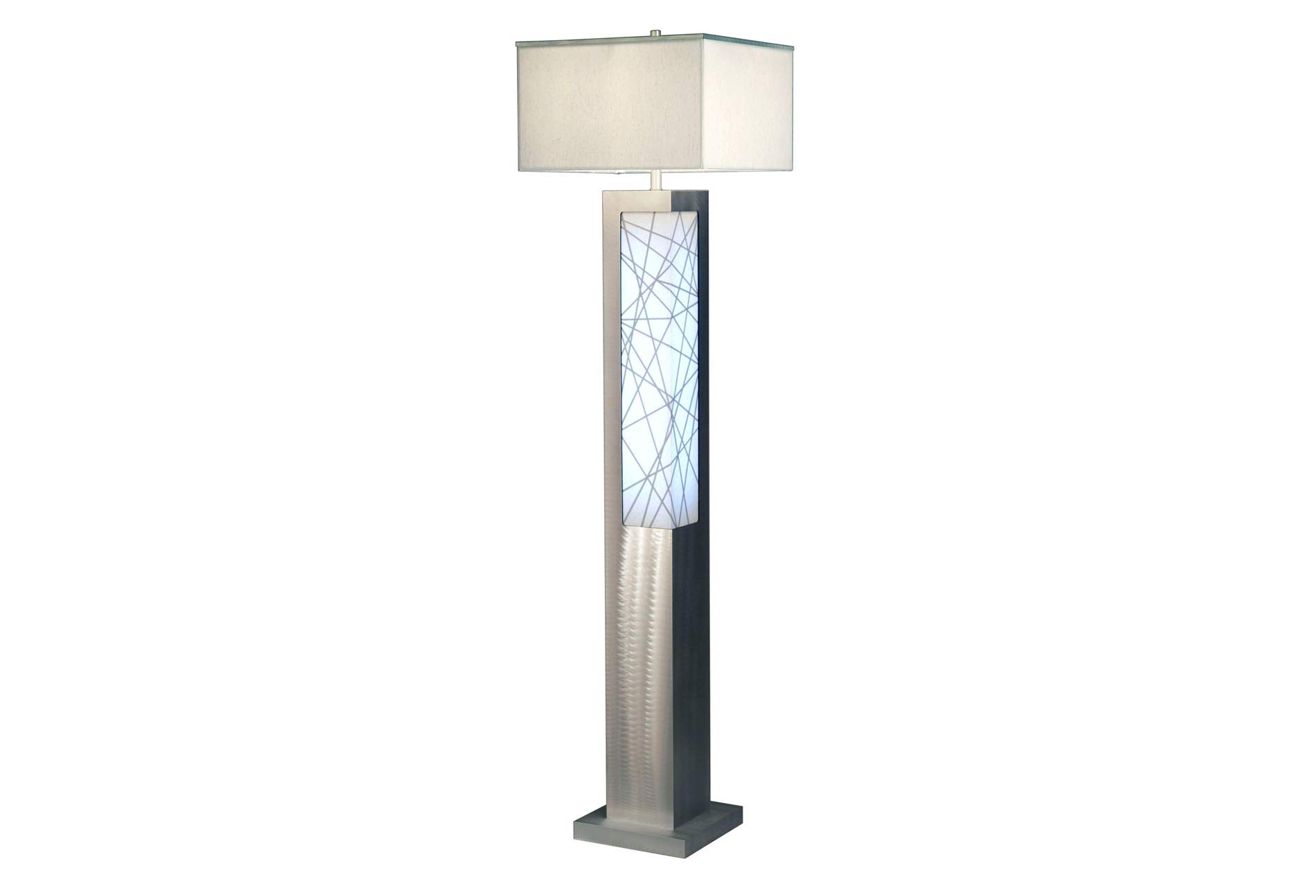 Jon Gilmore Designs 'String Theory' 2-light Silver Floor Lamp - Bed ...