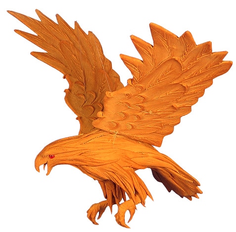 Hand-carved Wooden Flying Eagle - 1002522 - Overstock.com Shopping ...