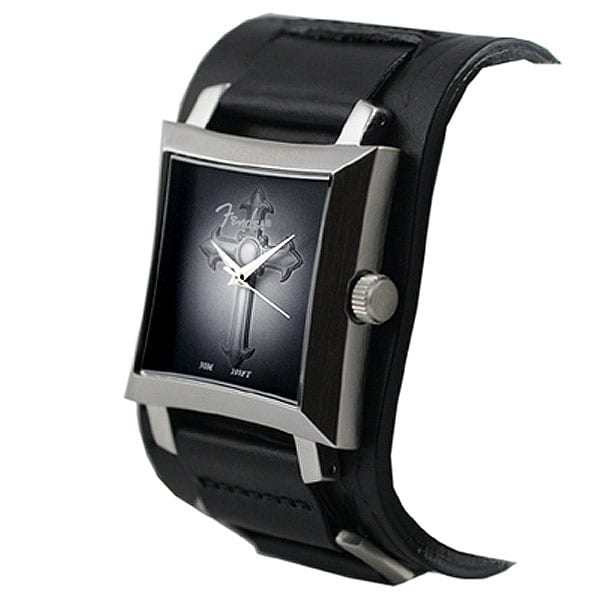 Fender Men's Black Dial 3D Gothic Cross Watch - Free Shipping Today ...