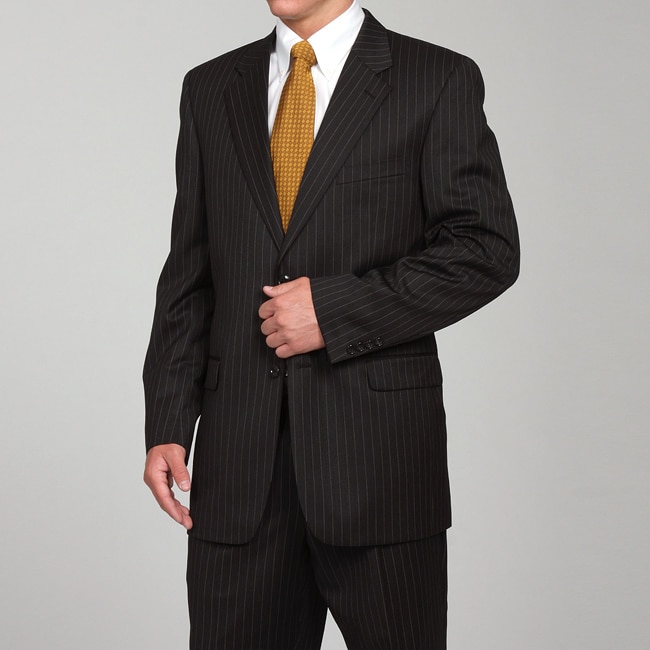 Donald Trump Men's 2-button Charcoal Wool Suit - 12970728 - Overstock ...