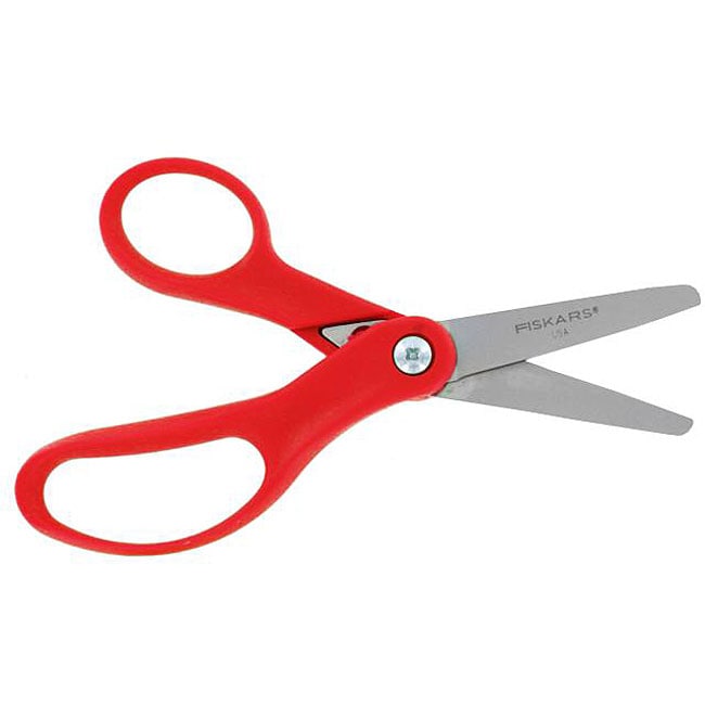 Fiskars 5-inch Blunt-nosed Red Scissors (Pack of 6) - 13113251 ...