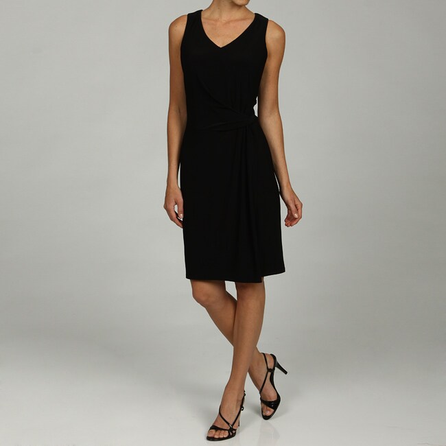 Jones New York Dress Women's V-neck Side Twist Wrap Casual Dress - Free ...