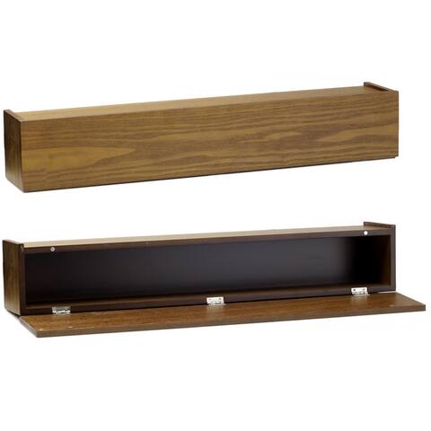 Mellanco 24-inch Tobacco Ledge with Hinged Front - Overstock - 6690991