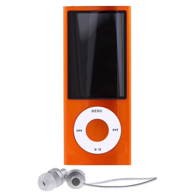Apple iPod nano 8GB 5th Generation Orange with Skullcandy Full Metal ...