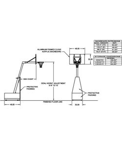 Gared Micro-Z Roll-around Portable Basketball Stand - Bed Bath & Beyond ...