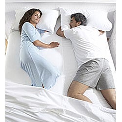 White 'Split the Sheets' Queen-size Sheet Set - Bed Bath & Beyond - 3427763