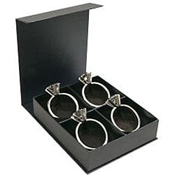 Oversized 'Diamond Ring' Napkin Holder Set (Set of 4) - Bed Bath ...