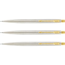 Parker Classic Stainless Steel Mechanical Pencils (Pack of 3) - Bed ...