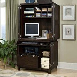 City Chic Compact Computer Desk and Hutch - Bed Bath & Beyond - 6133659