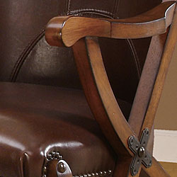 Brown Morris Hunter Chair and Ottoman - Bed Bath & Beyond - 3200281