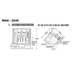 Wasauna Digital 22-jet Steam Shower and Whirlpool - Bed Bath & Beyond ...