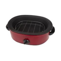 Cooks Essentials K30966 Red 6-quart Heavy Duty Roaster Oven ...