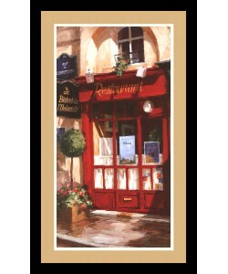 George Botich Left Bank Bistro Framed Print - Bed Bath & Beyond - 1086093