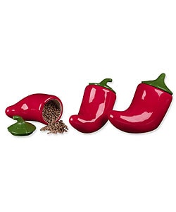 Red Hot Chili Pepper Canister Set - Bed Bath & Beyond - 1747193