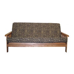 Leopard 6-inch Queen-size Twill Futon Cover - Bed Bath & Beyond - 1858522