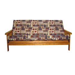 Aztec 6-inch Queen-size Twill Futon Cover - Bed Bath & Beyond - 1858523