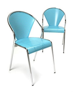 Protech Turquoise Chairs (Set of 2) - Bed Bath & Beyond - 1859421