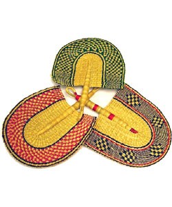 African Handmade Straw Fans (Ghana) - Bed Bath & Beyond - 1421357