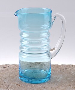 Reed & Barton Miller Rogaska Crystal Aqua Barware Pitcher - Bed Bath ...