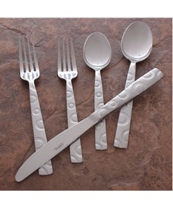 Cambridge Hemisphere Sand 22-piece Flatware Set - Bed Bath & Beyond ...