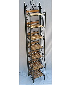 Iron/ Wood Standing CD Rack - Bed Bath & Beyond - 2025890