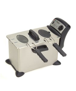 Bravetti 5.5 Liter 3-Basket Deep Flash Fryer (Refurbished) - Bed Bath ...