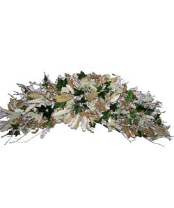 Oak Leaf, Ivy, and Seed 32-inch Swag - Bed Bath & Beyond - 2076565