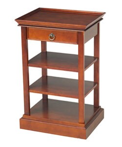 Birch Tea Table with Drawer and Tray - Bed Bath & Beyond - 2093111