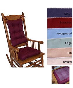 Brushed Twill Rocking Chair Cushion Set - Bed Bath & Beyond - 2151643