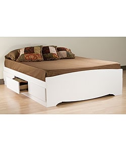 White Full-size Storage Platform Bed - Bed Bath & Beyond - 2202191