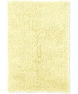 New Flokati Pastel Yellow Rug (5' x 8') - Bed Bath & Beyond - 2202254