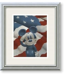 Lazlo Emmerich Mickey Salutes America Framed Art Print - Bed Bath ...
