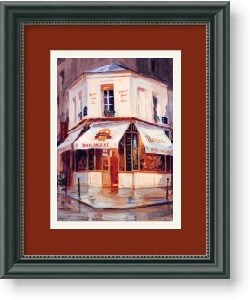 George Botich Bake Shop in the Rain Framed Art Print - Bed Bath ...