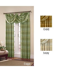 Nottingham Pleated Silk Ring Top Panel (21 in. x 84 in.) - Bed Bath ...