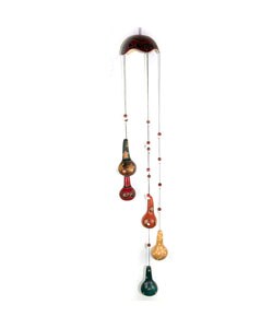 Handmade Set of 4 Gourd Wind Chimes (Paraguay) - Bed Bath & Beyond ...