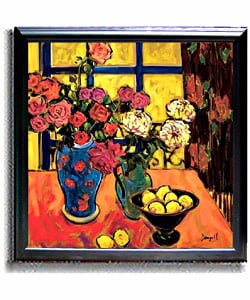 Jae Dougall Roses Framed Canvas Artwork - Bed Bath & Beyond - 2539243