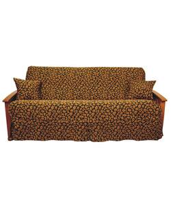 Tapestry Full-sized Futon Cheetah Slip Cover Set - Bed Bath & Beyond ...
