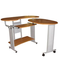 Fold Out L-shaped Oak Desk - Bed Bath & Beyond - 2581473