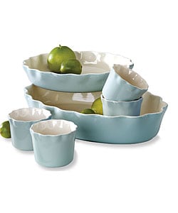 Mayfair & Jackson 6-piece Ruffle Stoneware - Bed Bath & Beyond - 2601544