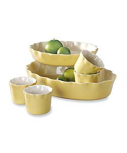 Mayfair & Jackson 6-piece Ruffle Stoneware - Bed Bath & Beyond - 2601543