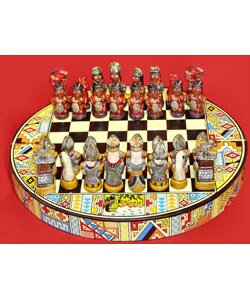 Handcrafted Inca/Spanish Round Chess Set (Peru) - Bed Bath & Beyond ...