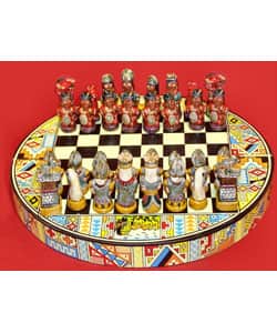 Handcrafted Inca/Spanish Round Chess Set (Peru) - Bed Bath & Beyond ...