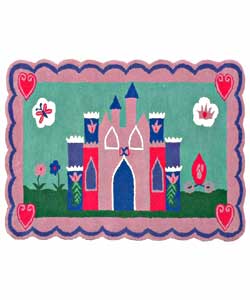 Hand-tufted Princess Castle Kids' Rug (5' x 8') - Bed Bath & Beyond ...