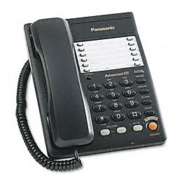 Panasonic One-Line Desk/Wall Telephone with Speakerphone in Base - Bed ...