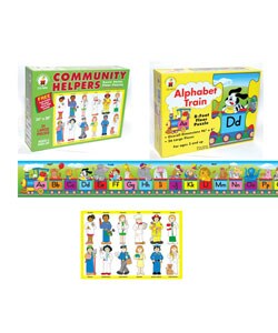 Educational Community Helpers and Alphabet Puzzle Set - Bed Bath ...