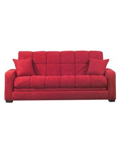 Soho Crimson Red Futon Sofa Bed - Bed Bath & Beyond - 2780948