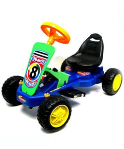 Blazin' Blue Go-Kart Battery-operated Ride-on Toy - Bed Bath & Beyond ...