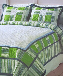 The Armoire Collection Fresh Stripes Quilt Set - Bed Bath & Beyond ...